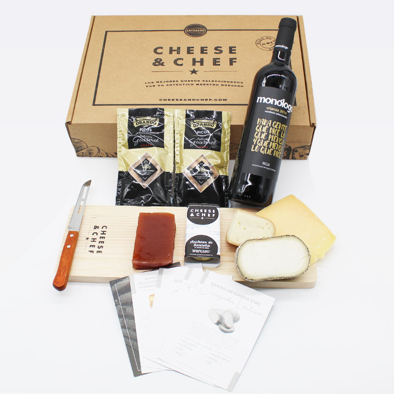 Caja Regalo de Quesos Texturas (mediano) | Cheeseandchef.com
