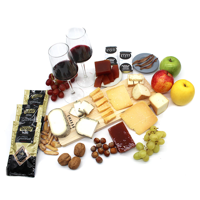 Caja Regalo de Quesos Texturas (grande, sin vino) | Cheeseandchef.com